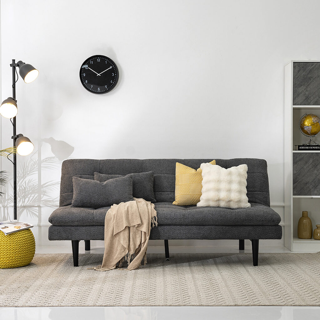 Sevina Sofa Bed -Dark Grey – Royal Furniture