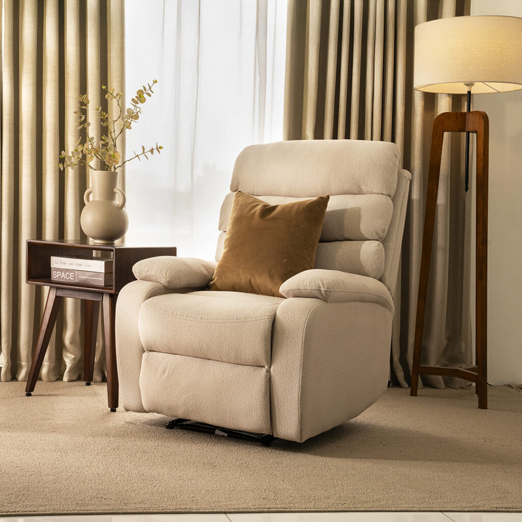 Alaska Recliner -Beige – Royal Furniture