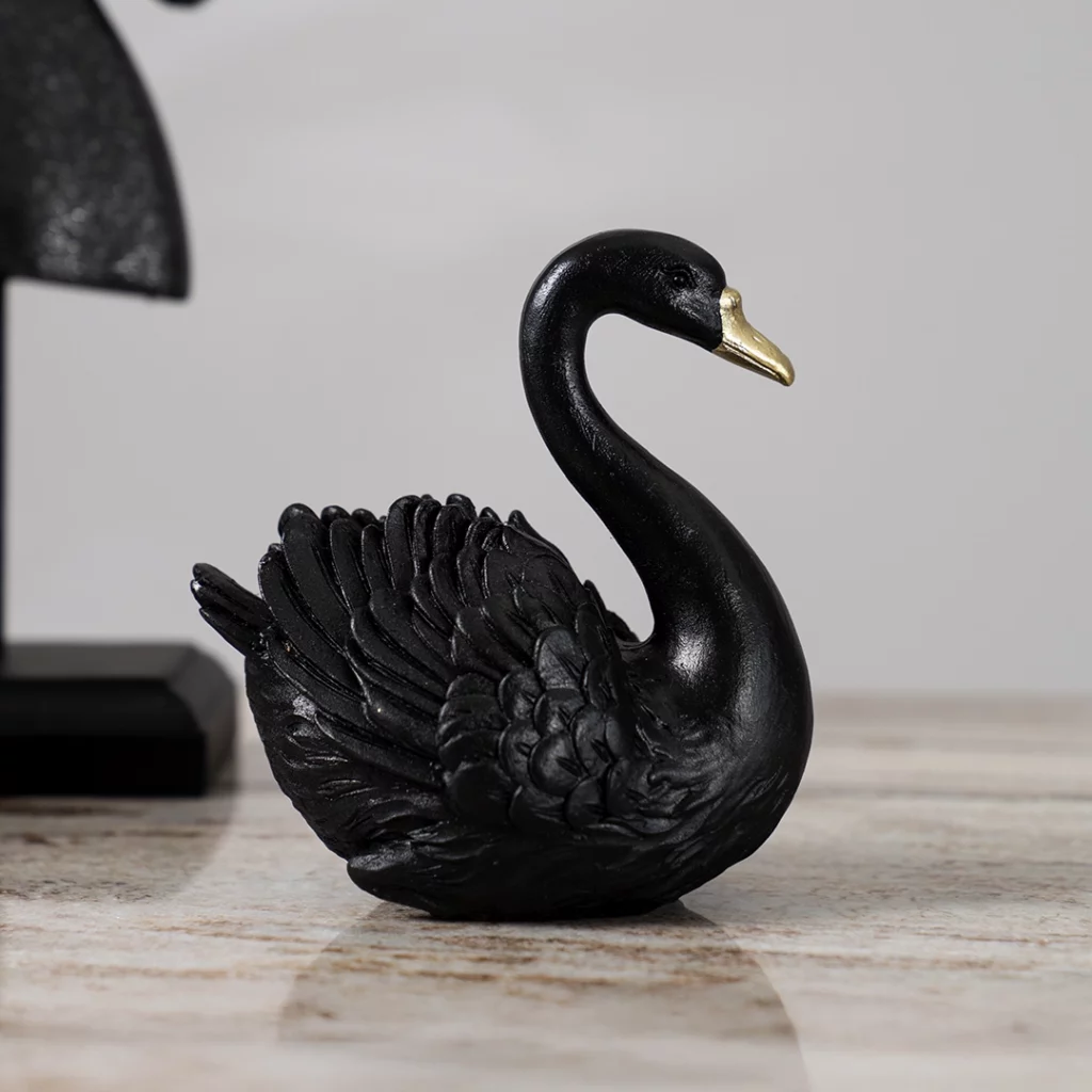 Blake Resin Swan Figurine 11.7×7.5x12cm – Royal Furniture