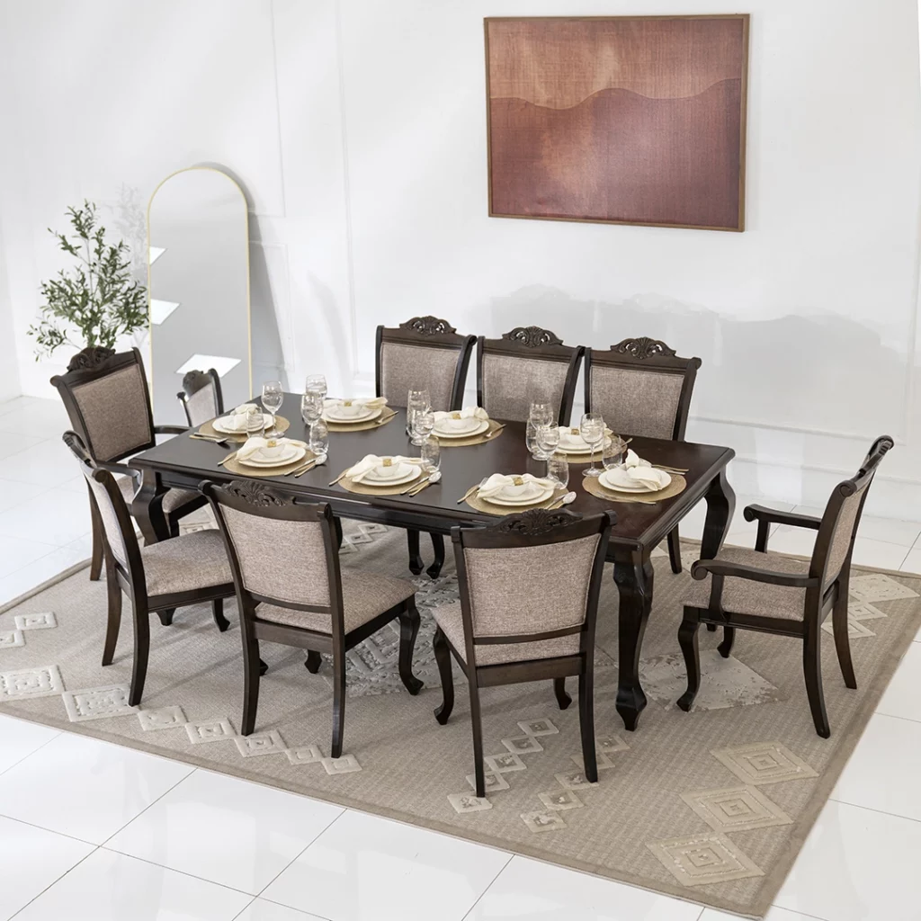 Emily 8-Seater Dining Set – Royal Furniture