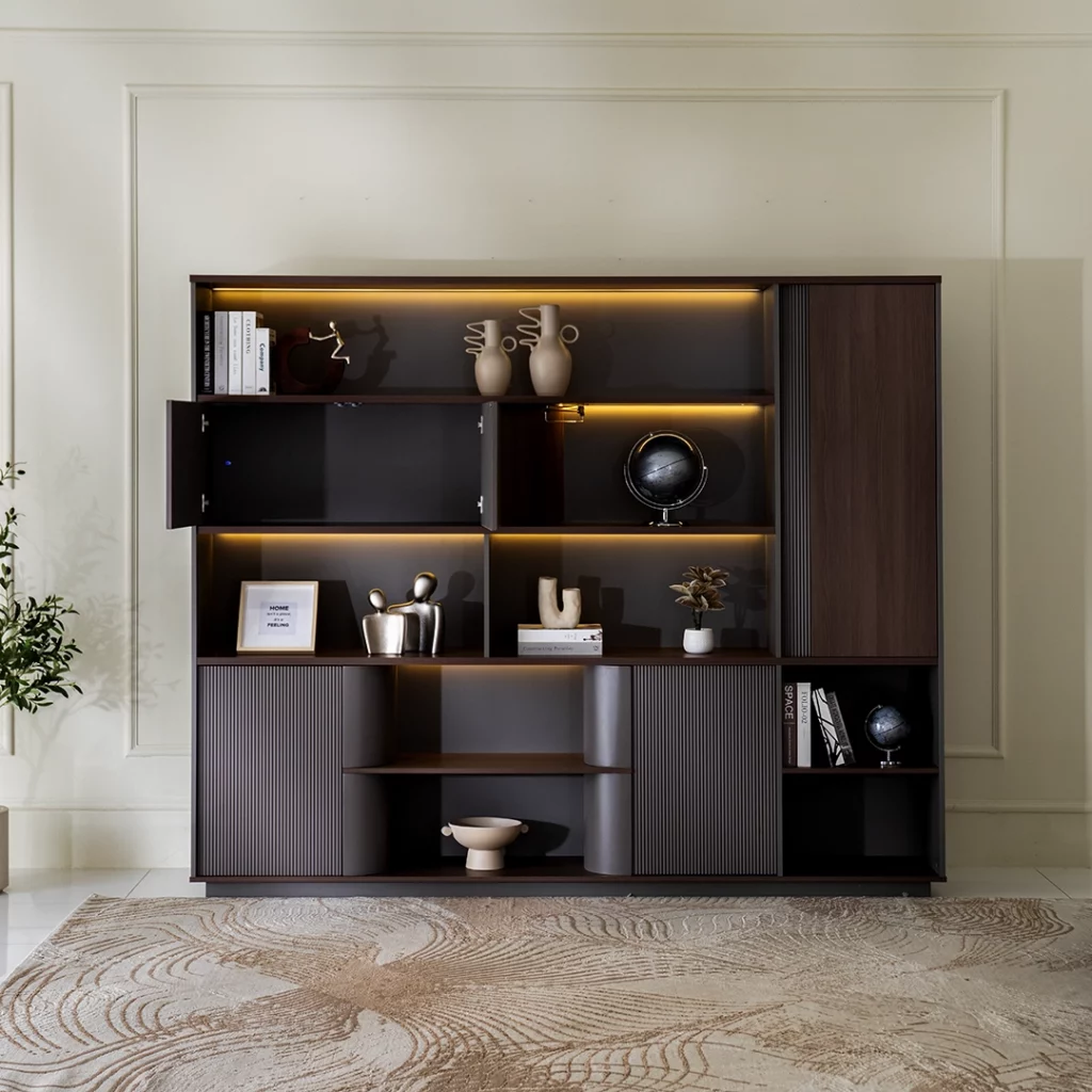 Maxim Bookcase -Walnut – Royal Furniture