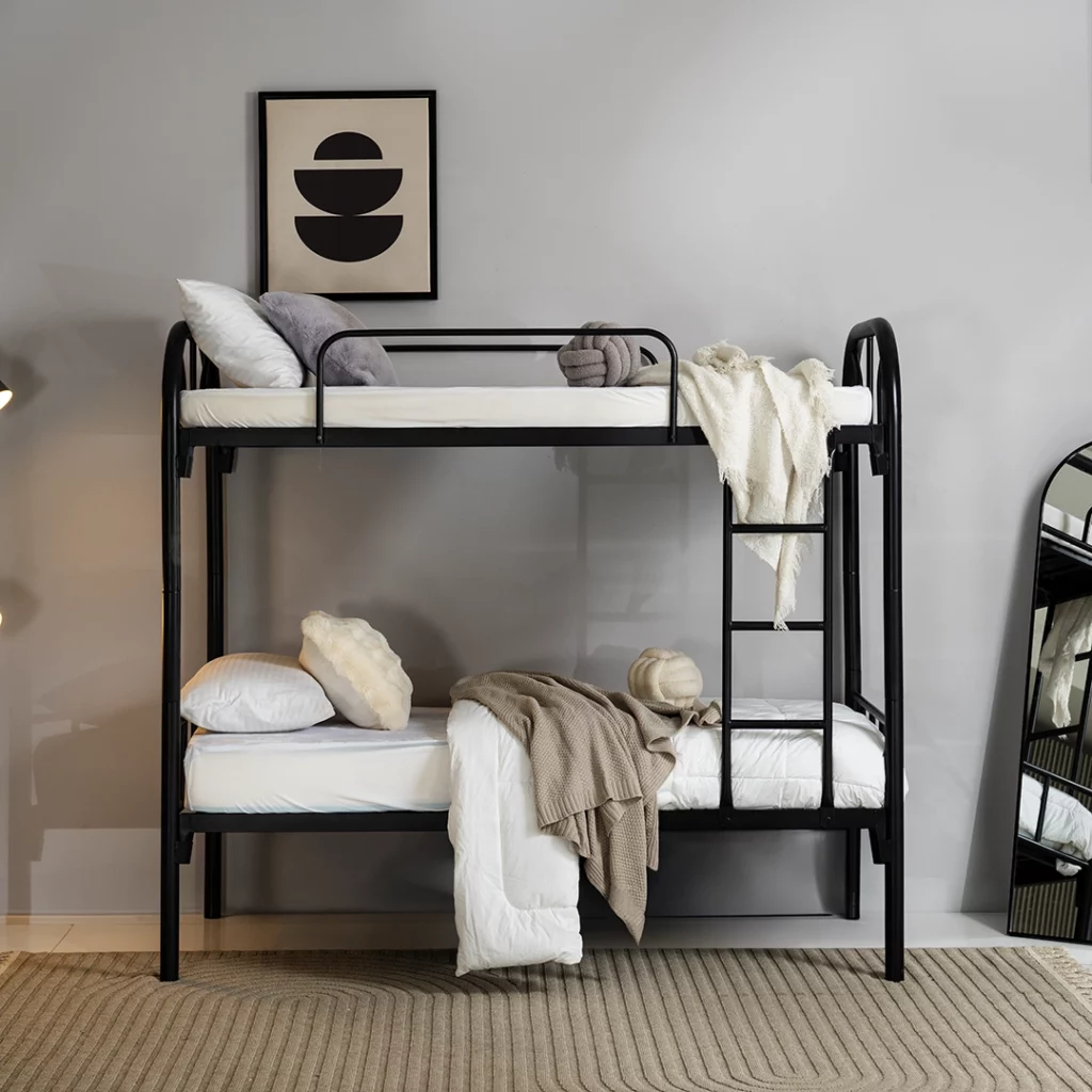 Timba Metalic Bunk Bed -Black – Royal Furniture